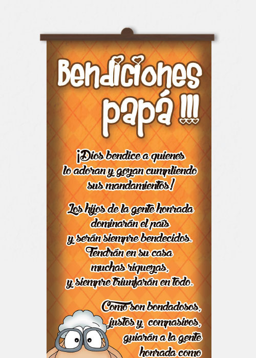Afiche bendiciones para papá | Yo Soy de Palabra